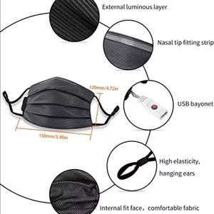 Accessories | Color Changing Led Face Mask Fits Adults Kids | Poshmark